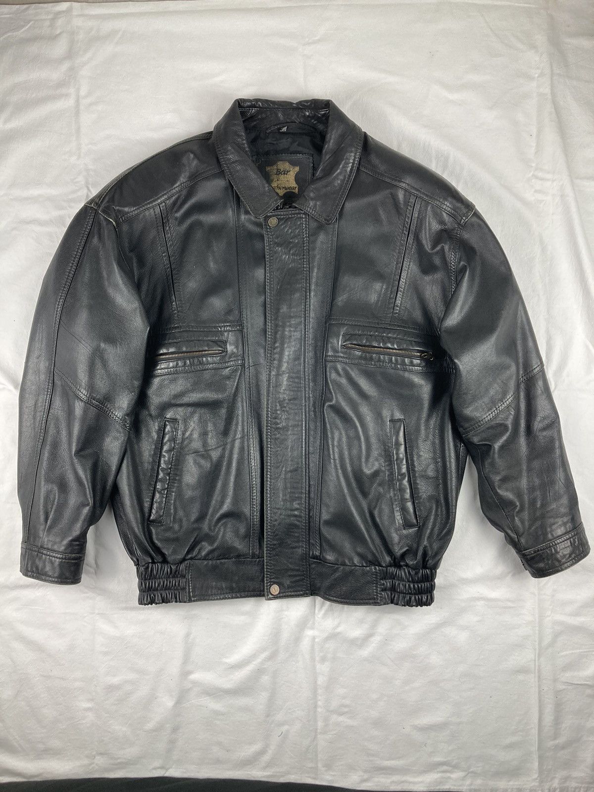 Vintage Vintage Echtes Leather Bomber Jacket | Grailed
