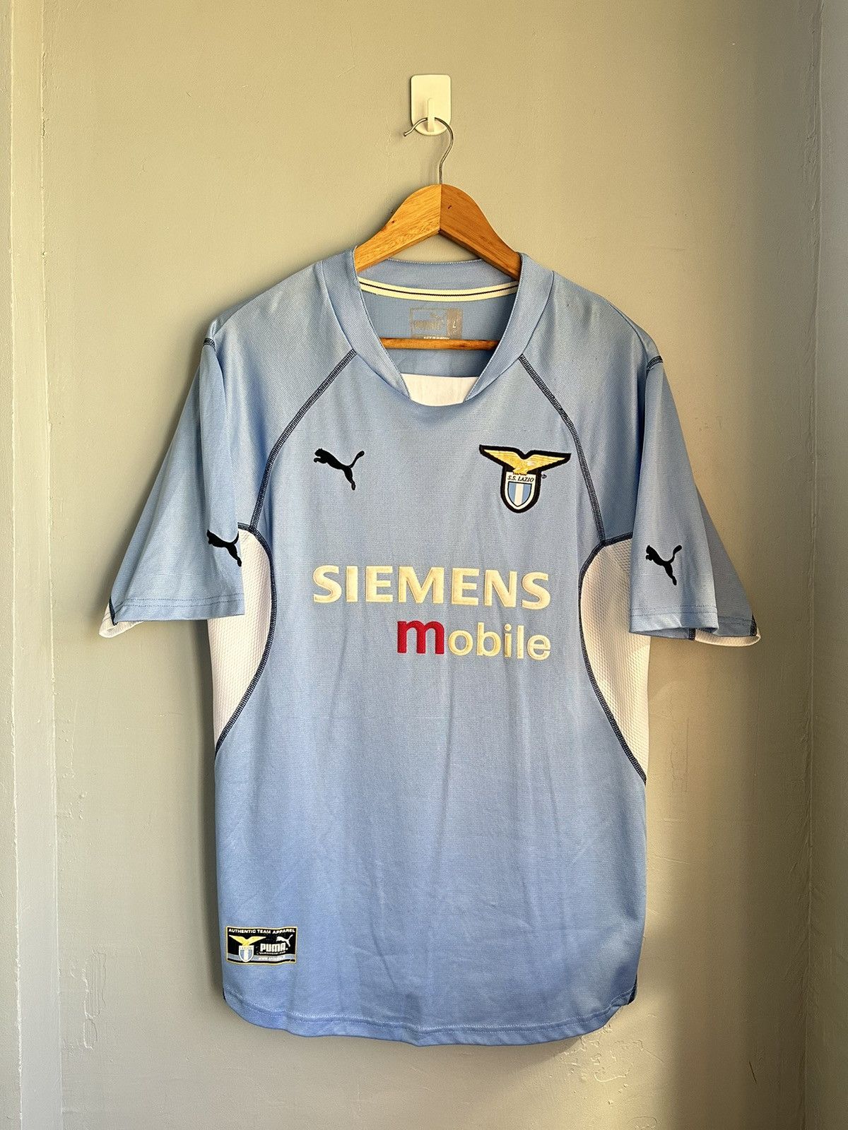 Puma × Vintage Nesta SS Lazio 2001-03 Home Soccer Jersey Football | Grailed