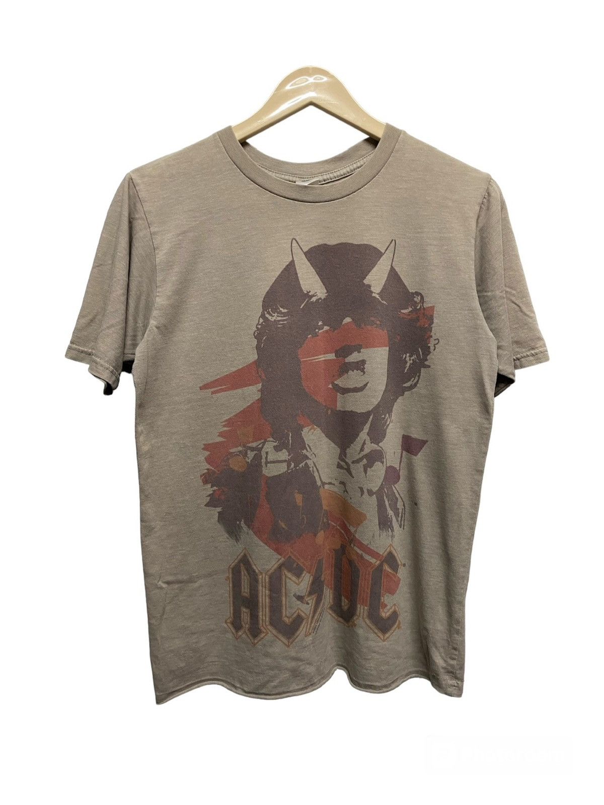 Band Tees × Rock Band × Rock T Shirt ACDC Angus Young Rock Devil Horn ...