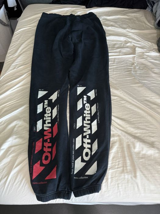 Off-White Off-White Diagonal Logo Sweatpants | Grailed