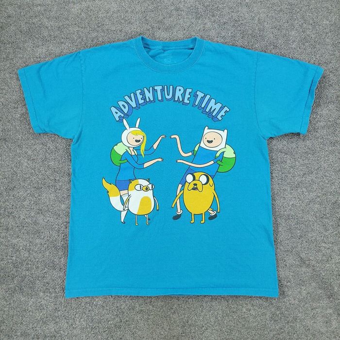 Timex Adventure Time Shirt Men Large Blue Cartoon Network Animated ...