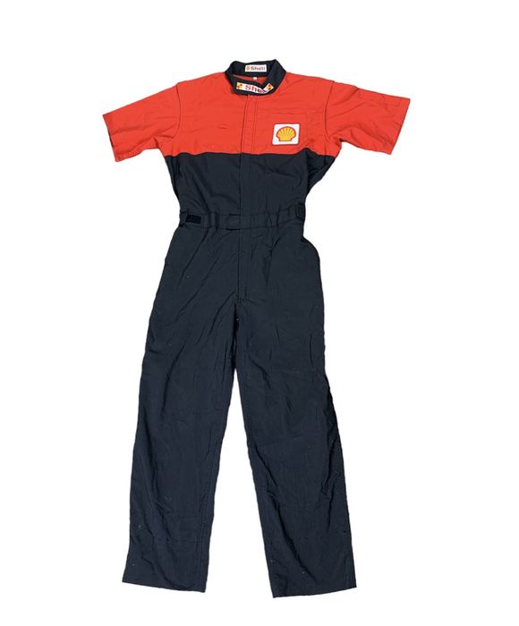 Vintage VINTAGE SHELL HELIX FERRARI OVERALLS JUMPSUIT RACING CAR | Grailed