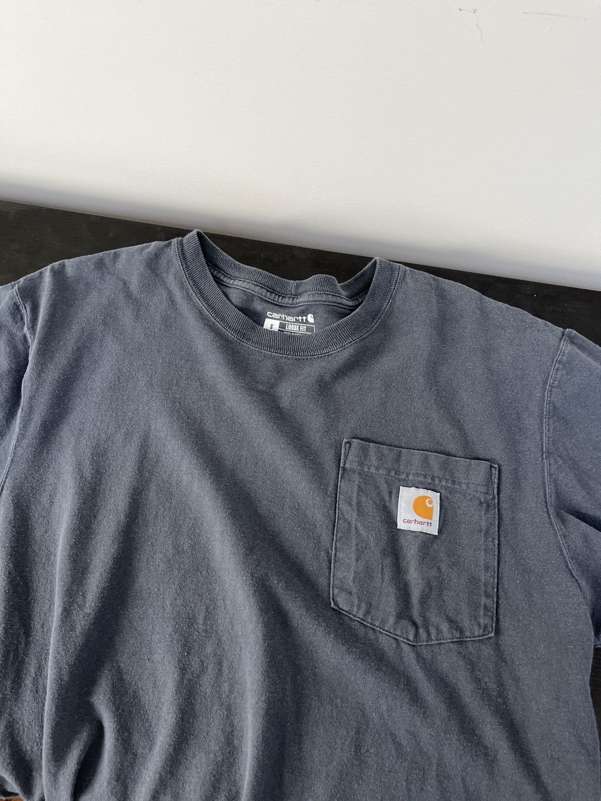 Carhartt Navy Grey carhartt loose fit | Grailed
