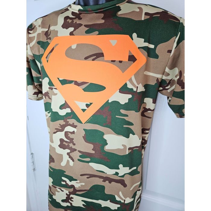Under Armour Under Armour Camo Compression Heat Gear Orange Superman Lg | Grailed