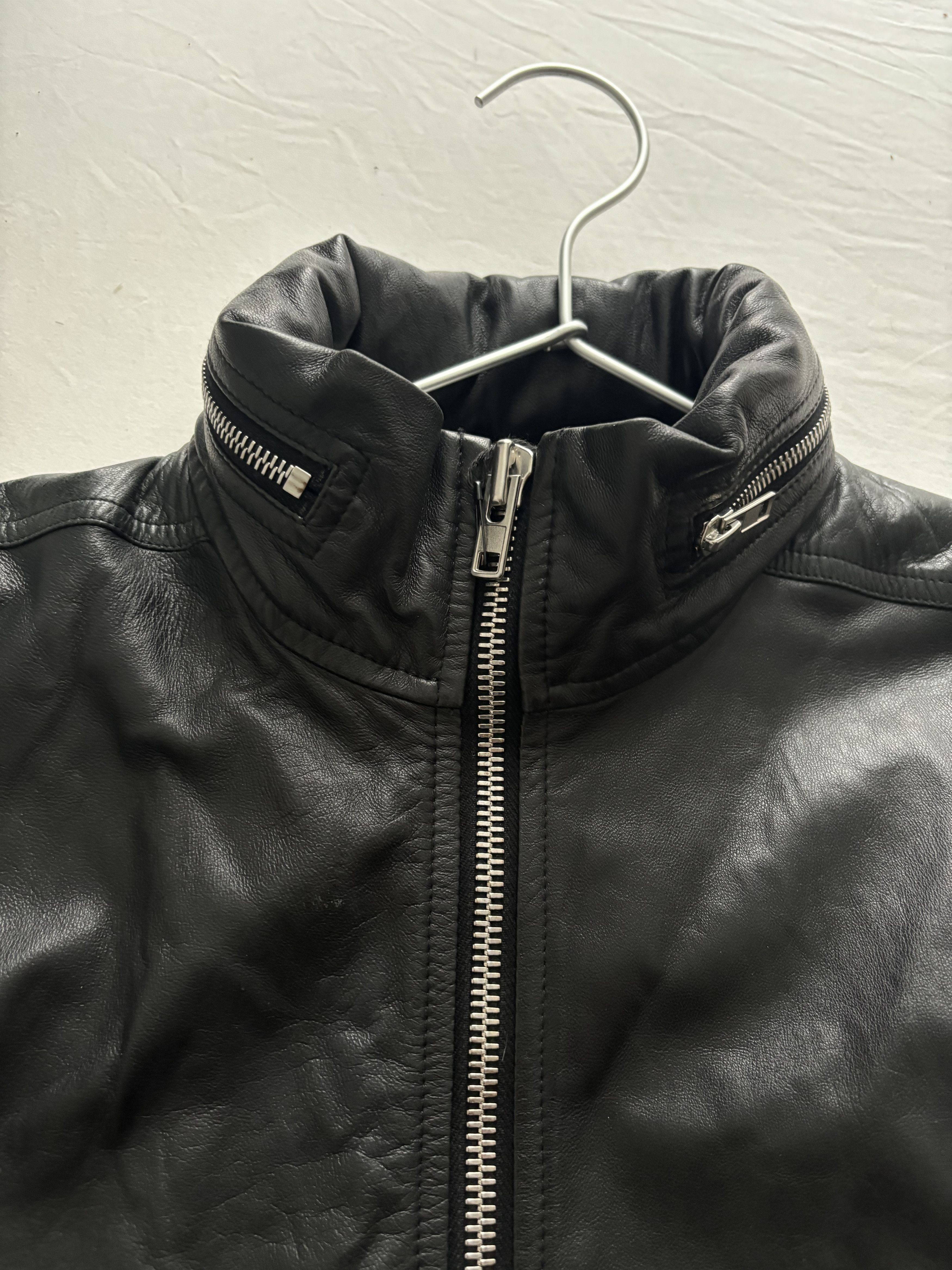 Rick Owens FW14 MOODY Leather Hooded Jacket | Grailed