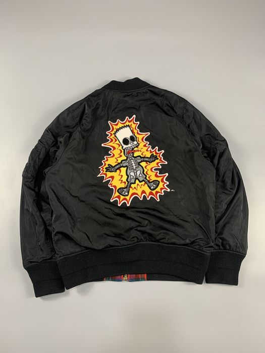 The Simpsons 2017 Bart Simpson Reversible Bomber Jacket | Grailed