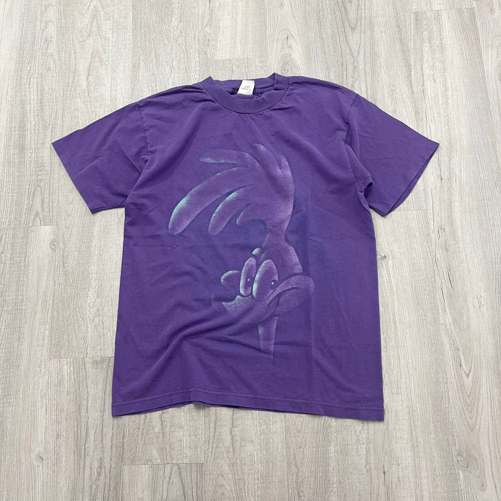 Vintage VINTAGE 90s Looney Tunes Six Flags Road Runner Shirt | Grailed