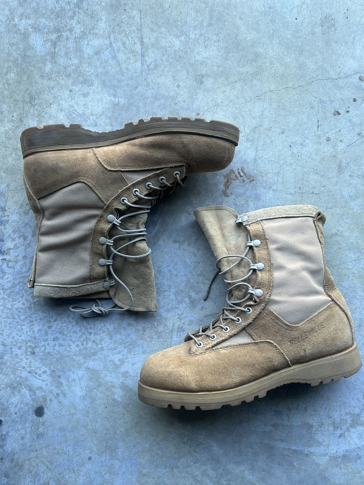 Military × Streetwear × Vintage Desert combat boot trooper stompas ...