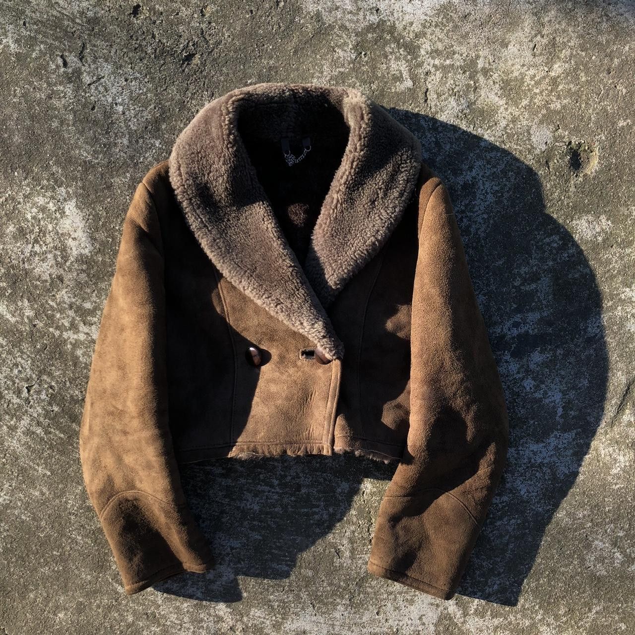 Vintage Vintage cropped real Coat shearling type | Grailed