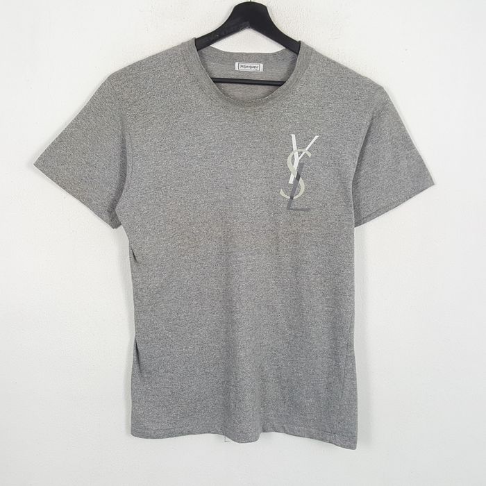 Vintage YVES SAINT LAURENT Luxury Brand YSL Logo Design Tshirt | Grailed
