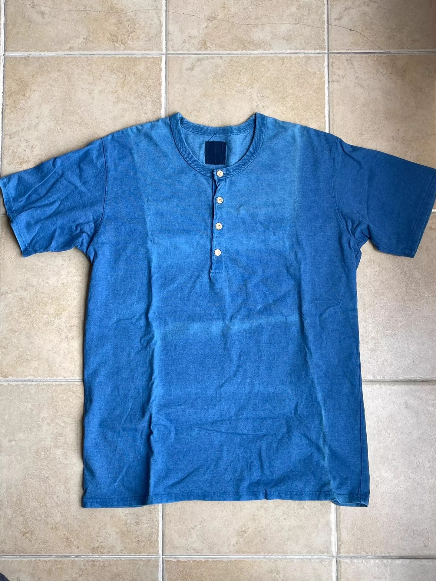 Visvim VISVIM ICT INDIGO DYE HENLEY S/S | Grailed