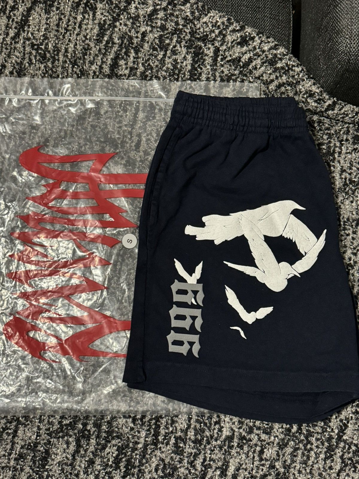 999 Club × Revenge Revenge X Juice WRLD Dove Shorts Size S | Grailed