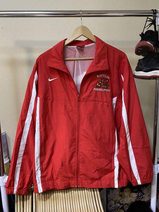 Nike NIKE RED TRACK JACKET | Grailed