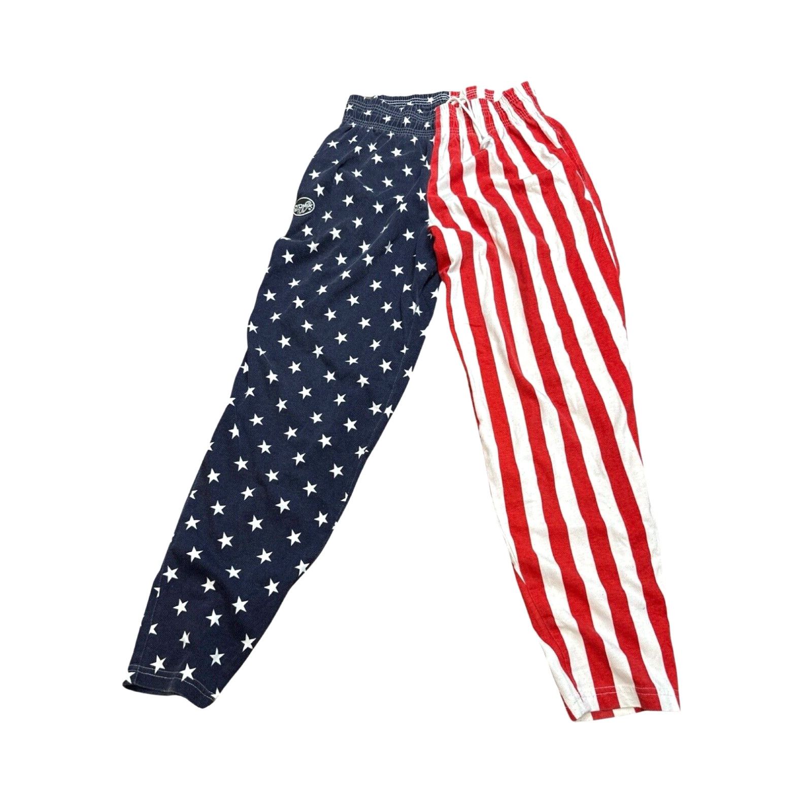 Vintage Vintage 90s US Flag Pants Mens Medium American Muscle Gym Baggy ...
