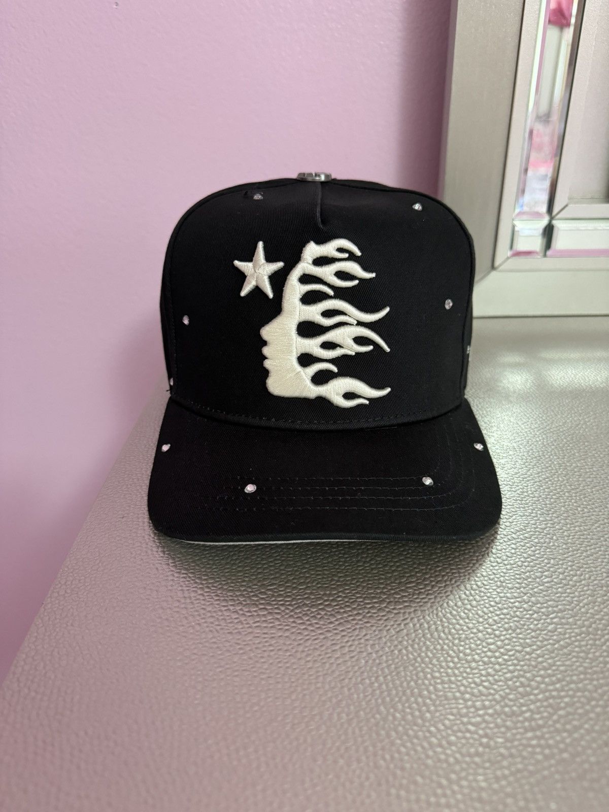 HELLSTAR Starry Night SnapBack Hat (Black) | Grailed