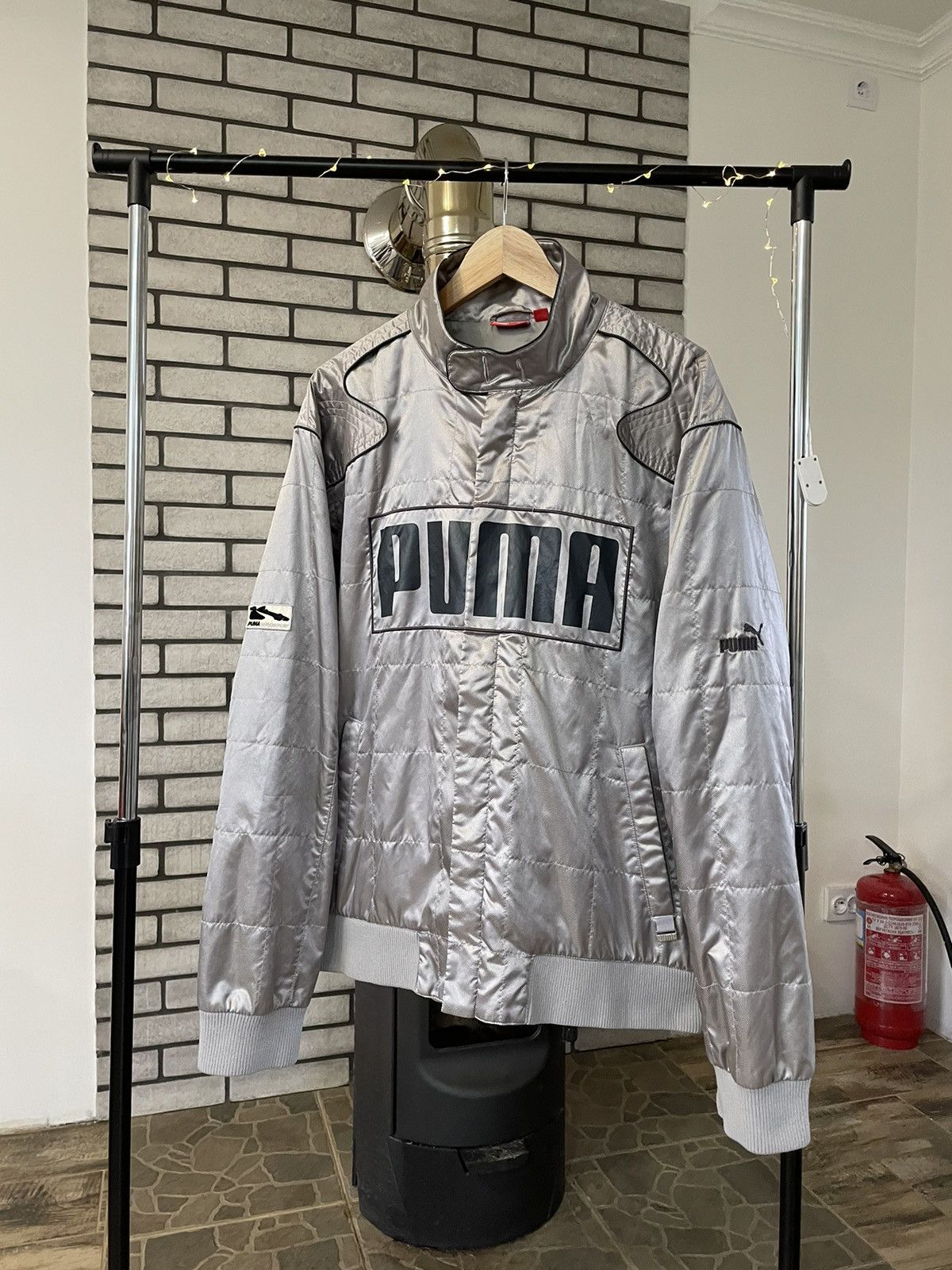 Ferrari × Puma × Racing Vintage Puma Motorsport Silver Racing Jacket ...