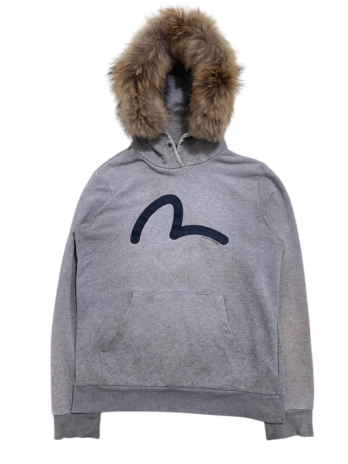 Evisu × Le Grande Bleu (L.G.B.) × Yasuyuki Ishii Japanese fur hodie Evisu LGB style | Grailed