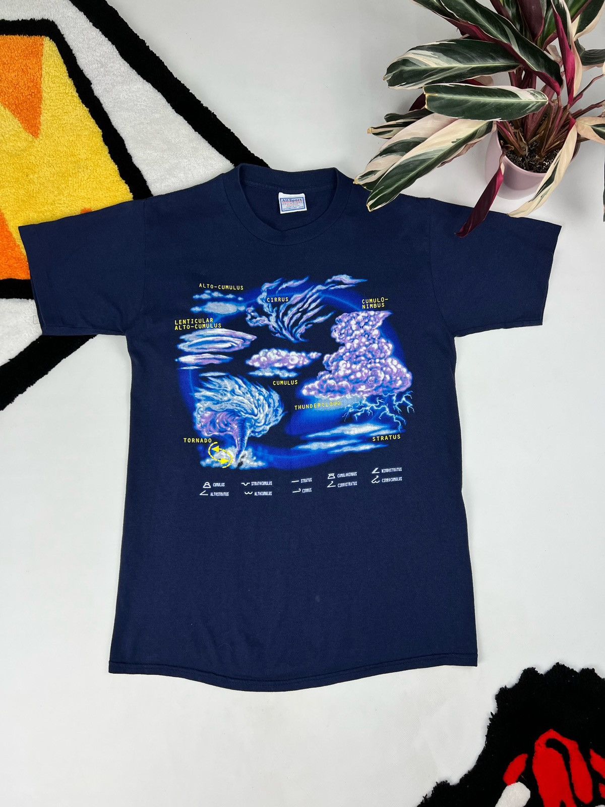 Vintage Native thunder lightning tee tornado cumulus stratus cirrus ...
