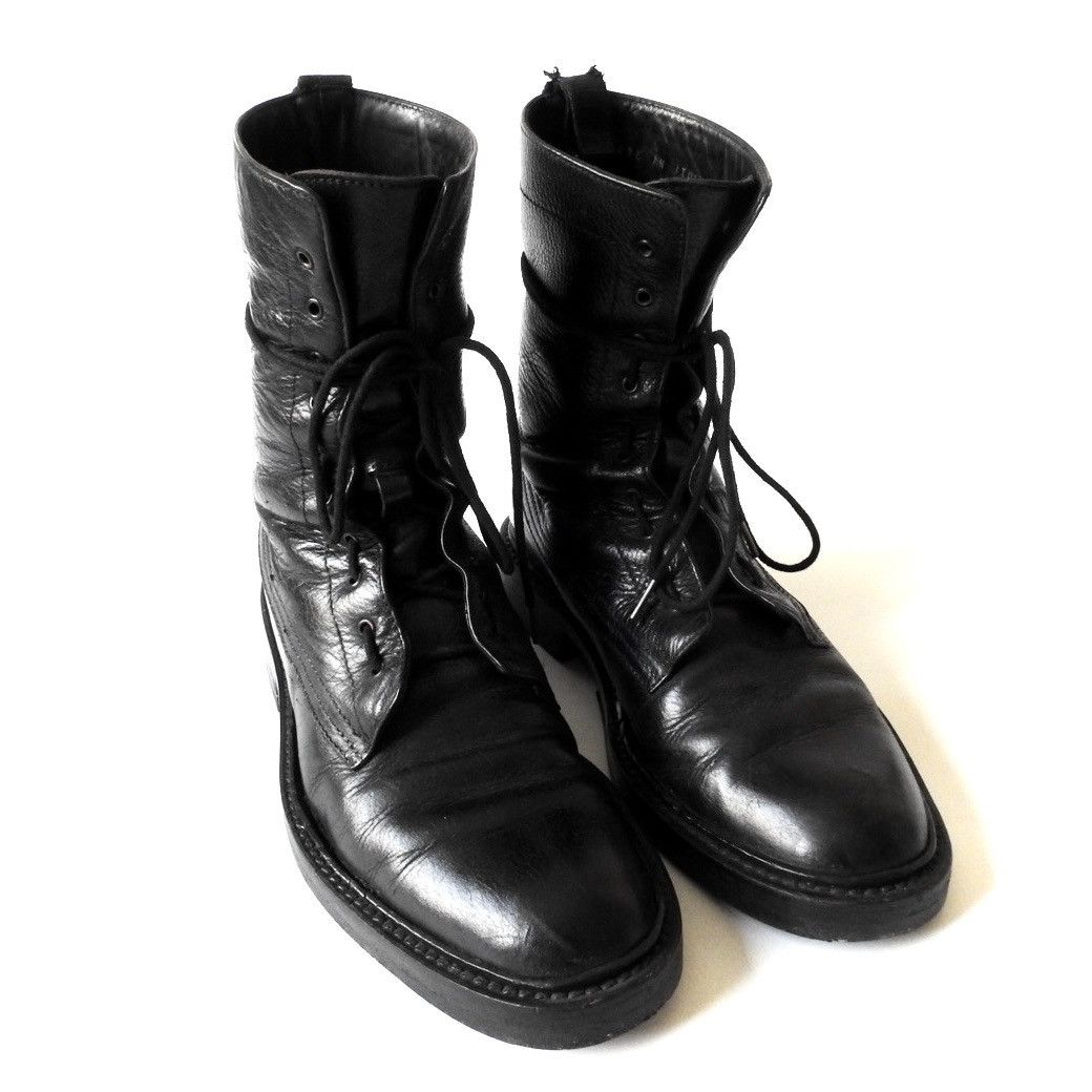 Dior DIOR HOMME Pebbled Leather Combat Boots AW2007 "Navigate" | Grailed