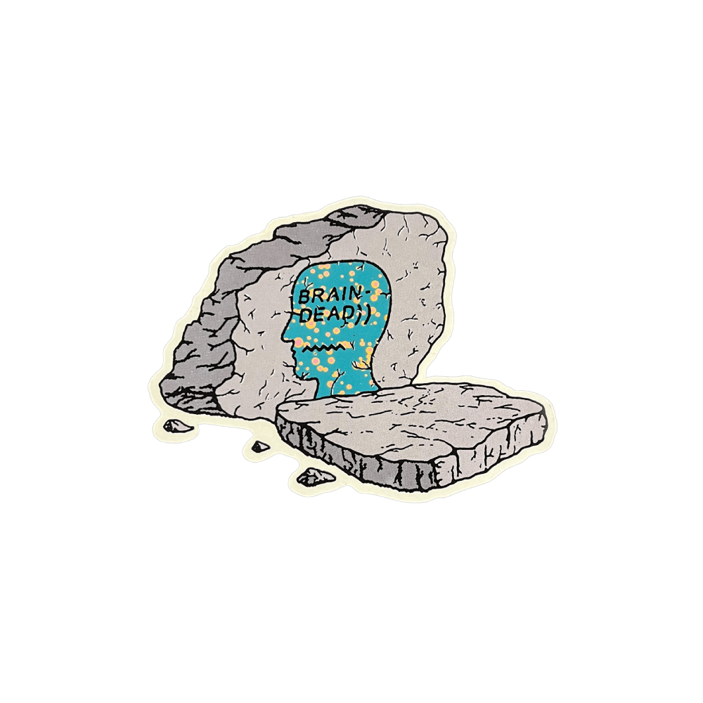 Brain Dead × Streetwear Brain Dead Rock Formation Sticker | Grailed