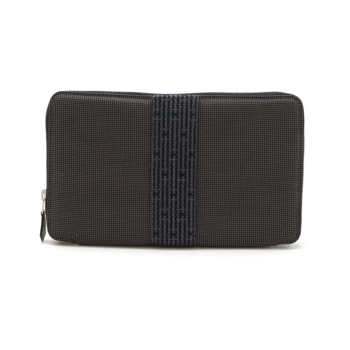 Hermes Hermes Hermes Canvas Aline GM Wallet Passport Case Canvas Long ...