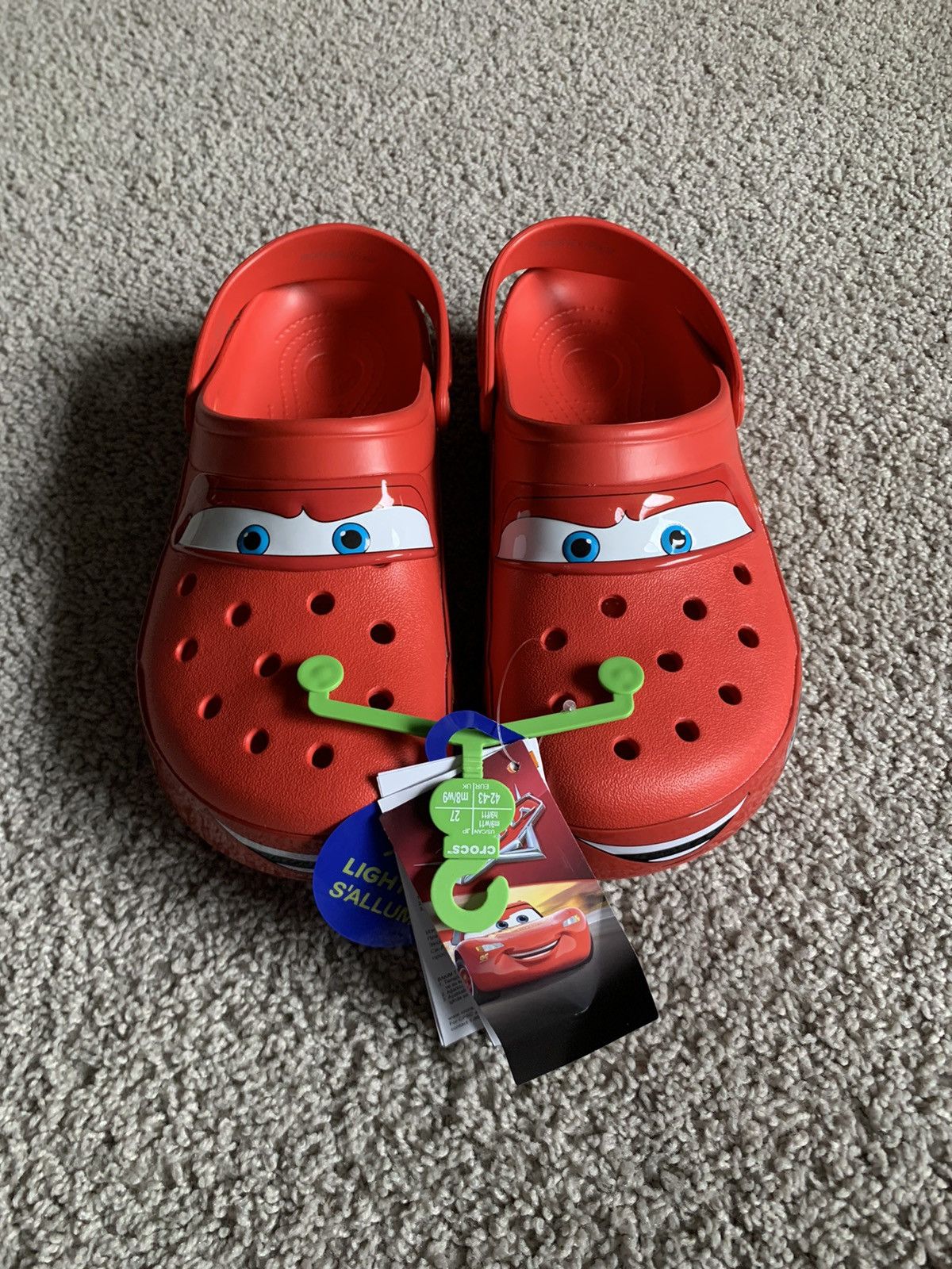 Crocs Cars X Classic Crocs Clog ‘Lightning McQueen’ Size 9 | Grailed