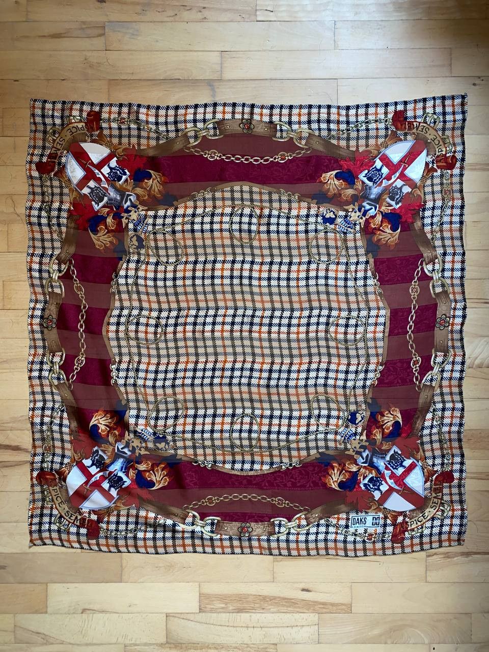 DAKS Vintage Daks London Carre Silk Scarf | Grailed