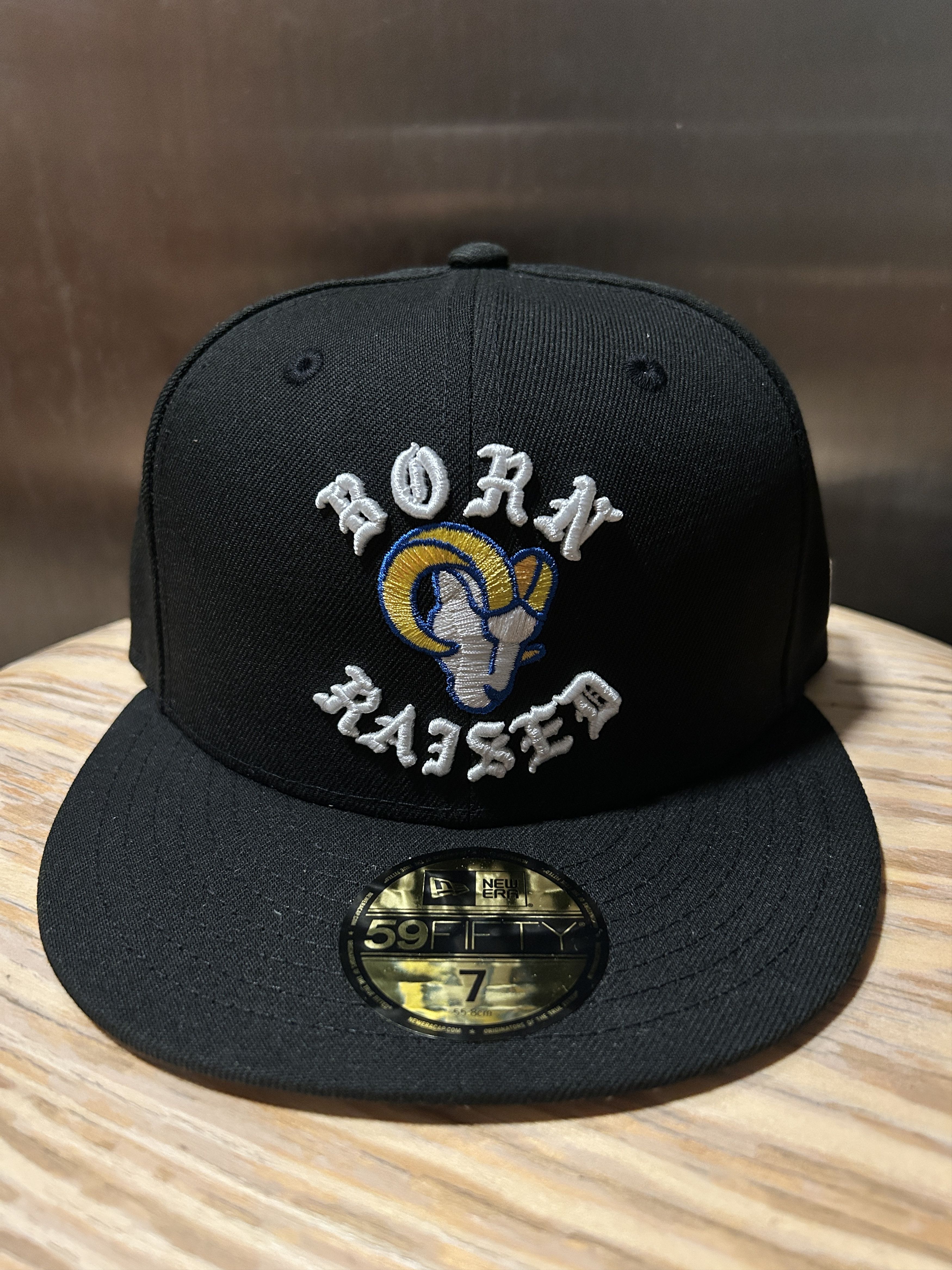 Born X Raised × NFL (7 ) BORN X RAISED + RAMS FITTED ROCKER HAT: BLACK ...