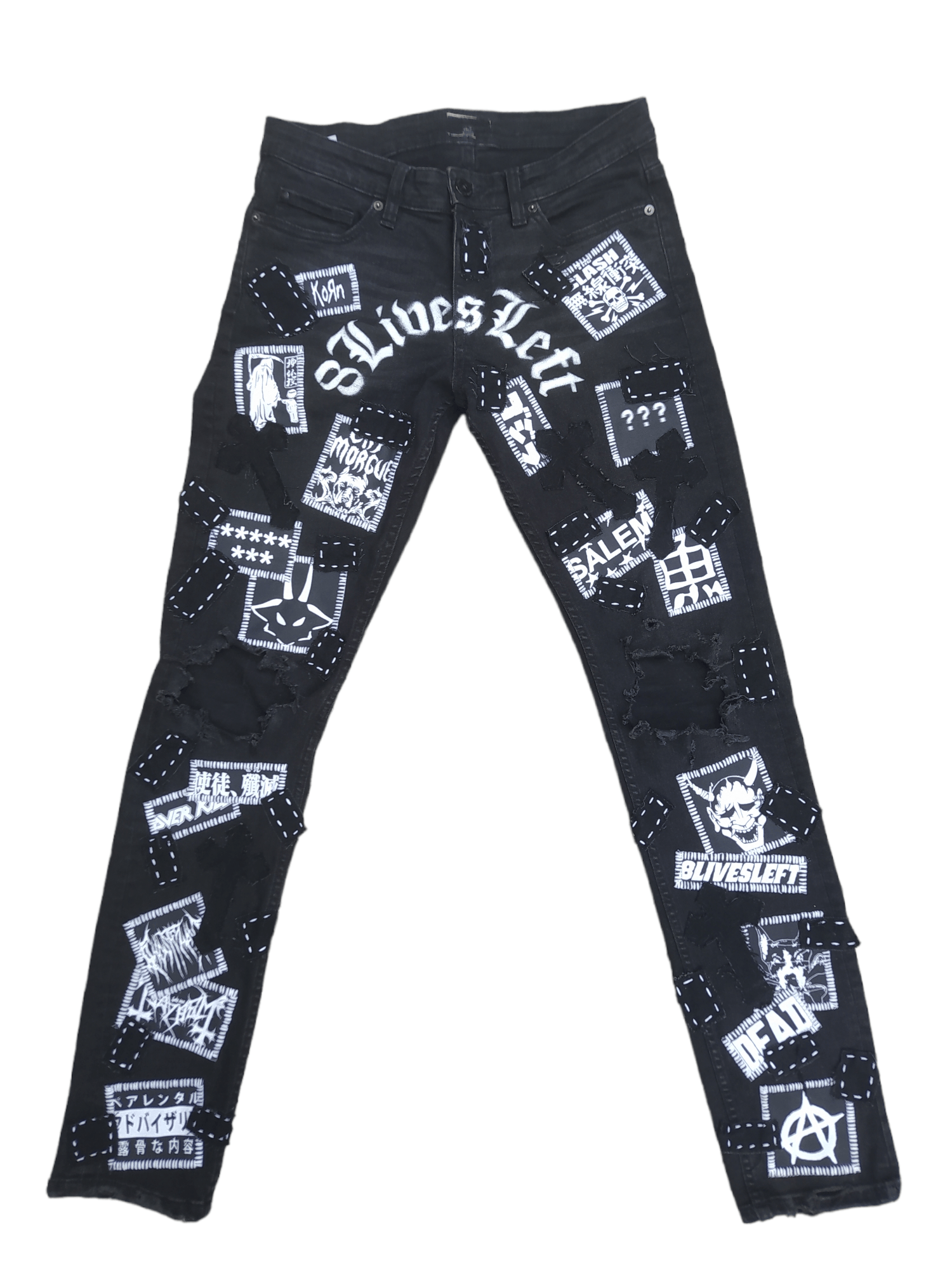 Custom Custom 8LL MST Patch Crust Pants | Grailed