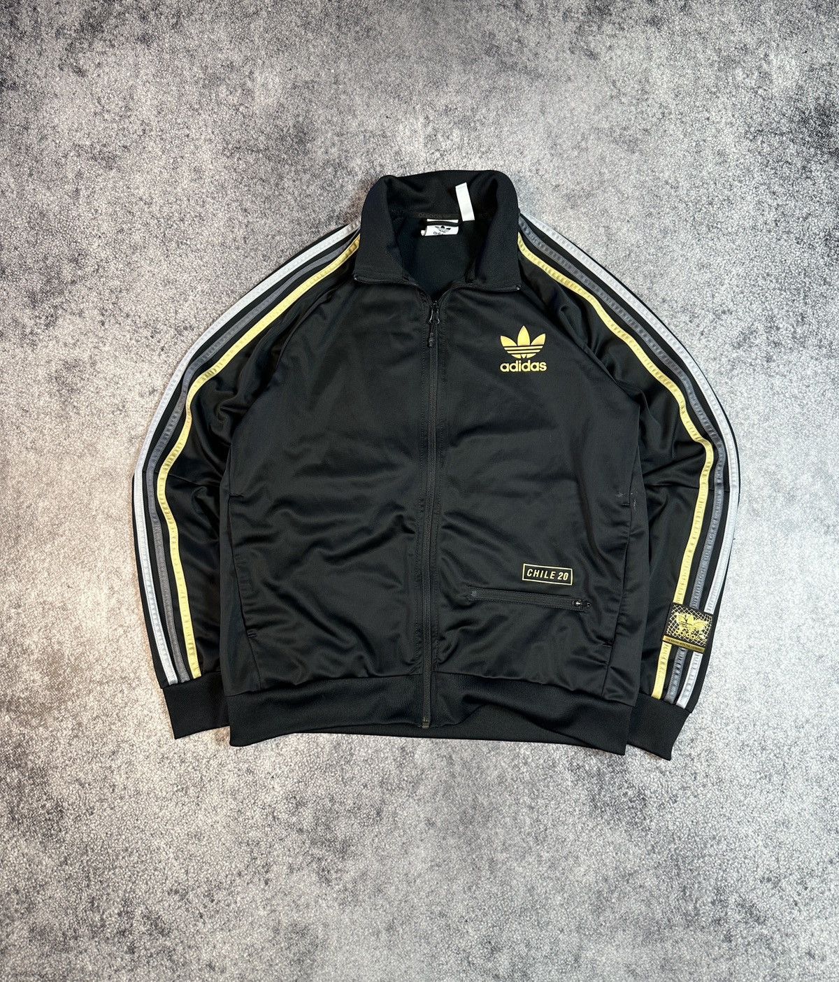 Adidas Vintage Adidas Chile 20 Jacket Zip Up Streetwear Rare USA S ...