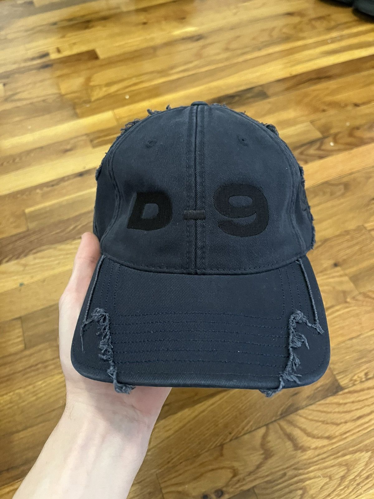 Drain Gang Bladee D-9 Distressed Logo Baseball Hat | Grailed