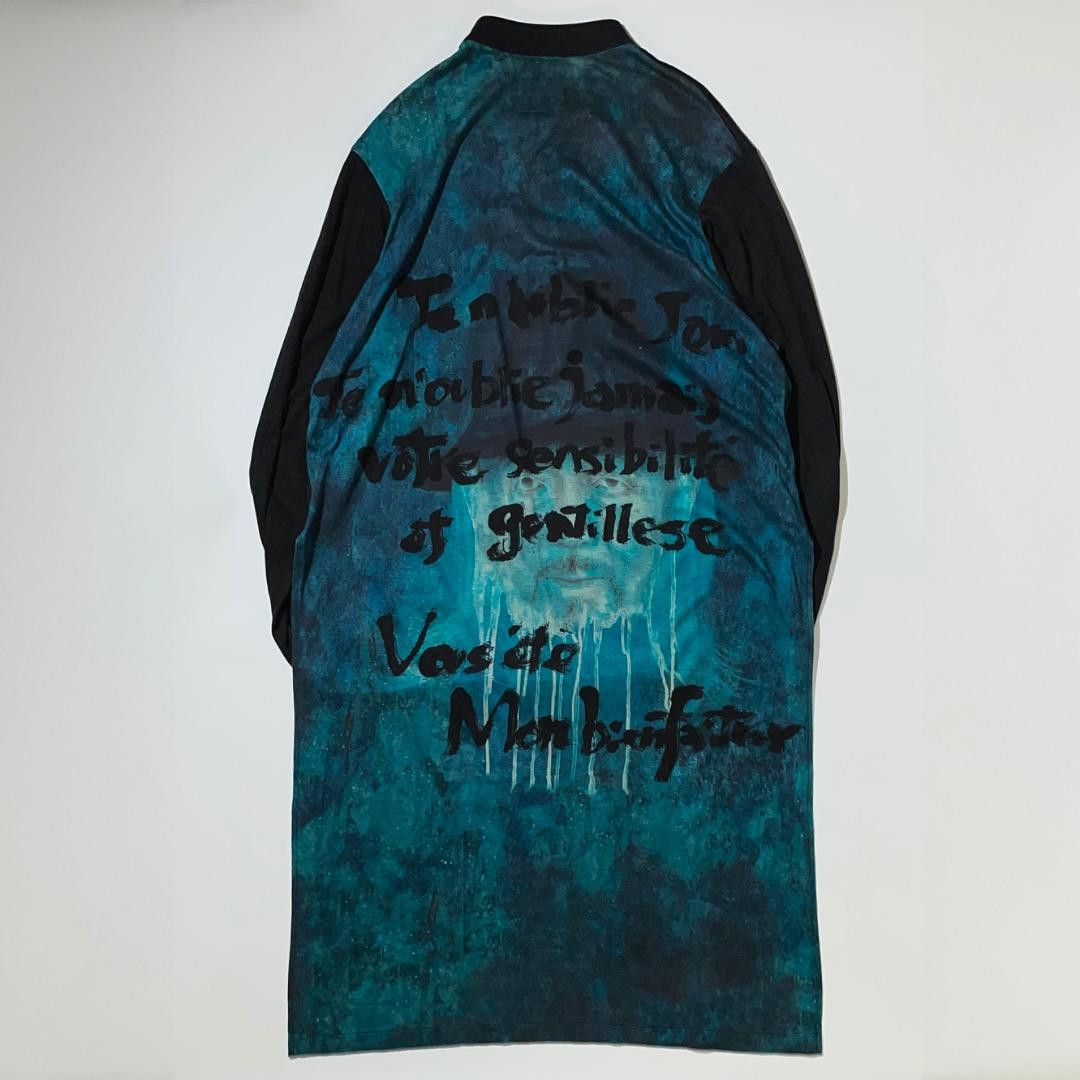 Yohji Yamamoto BALCK SCANDAL 20ss Uchida Suzume message long sleeve ...