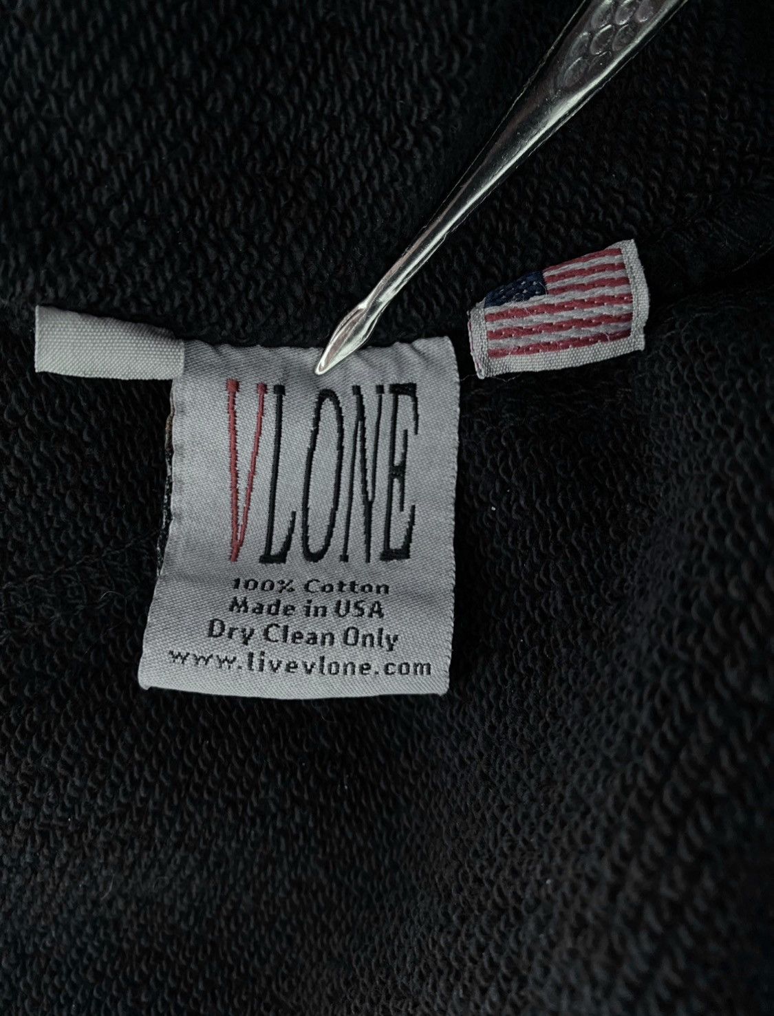 Vlone Staple Red Rhinestone Hoodie | Grailed