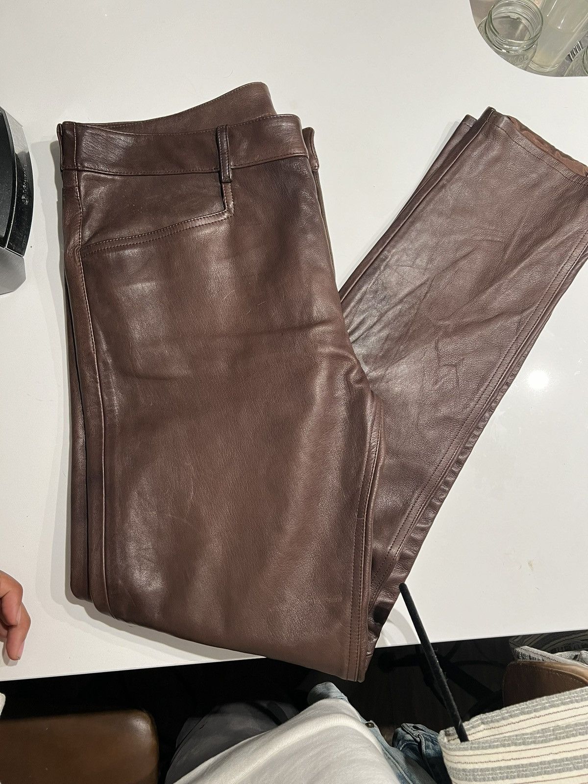 Rick Owens ‼️Rick Owens Tyrone Real leather Pants- New/ Tags & Receipt ...