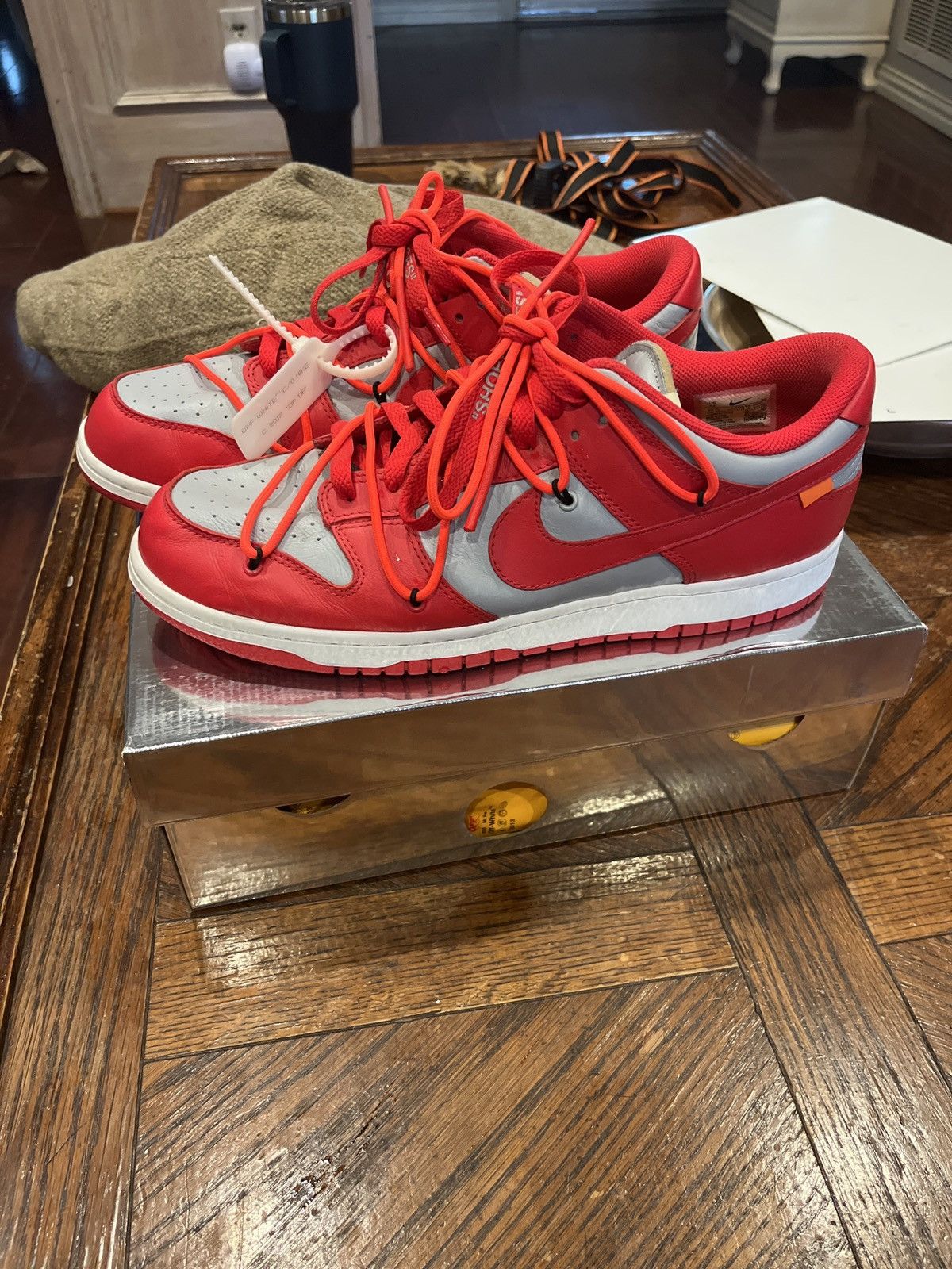 Nike Nike Dunk Low Off White University Red | Grailed