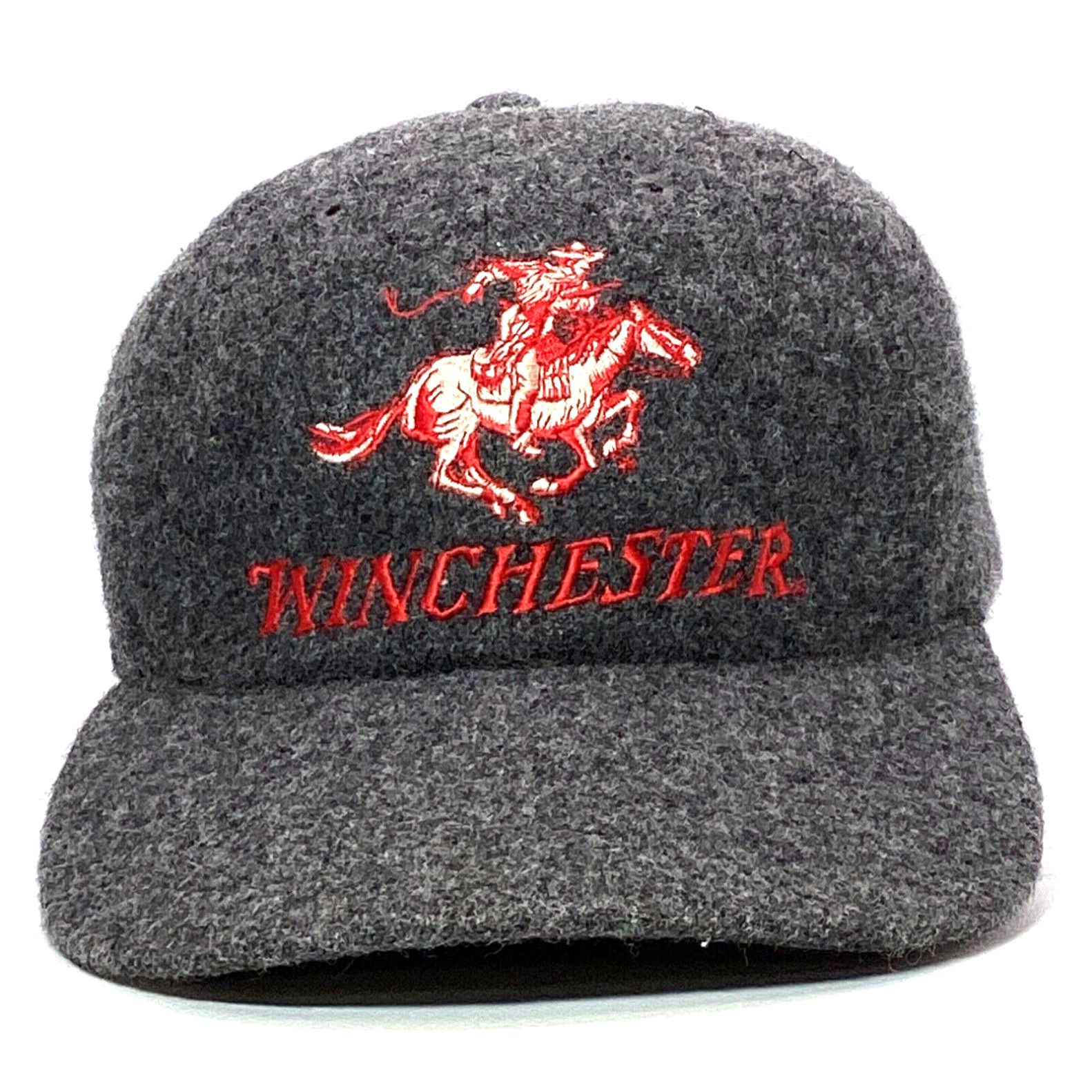 Vintage Vintage Winchester Hat Cap Adjustable Strapback Gray Wool 90s ...