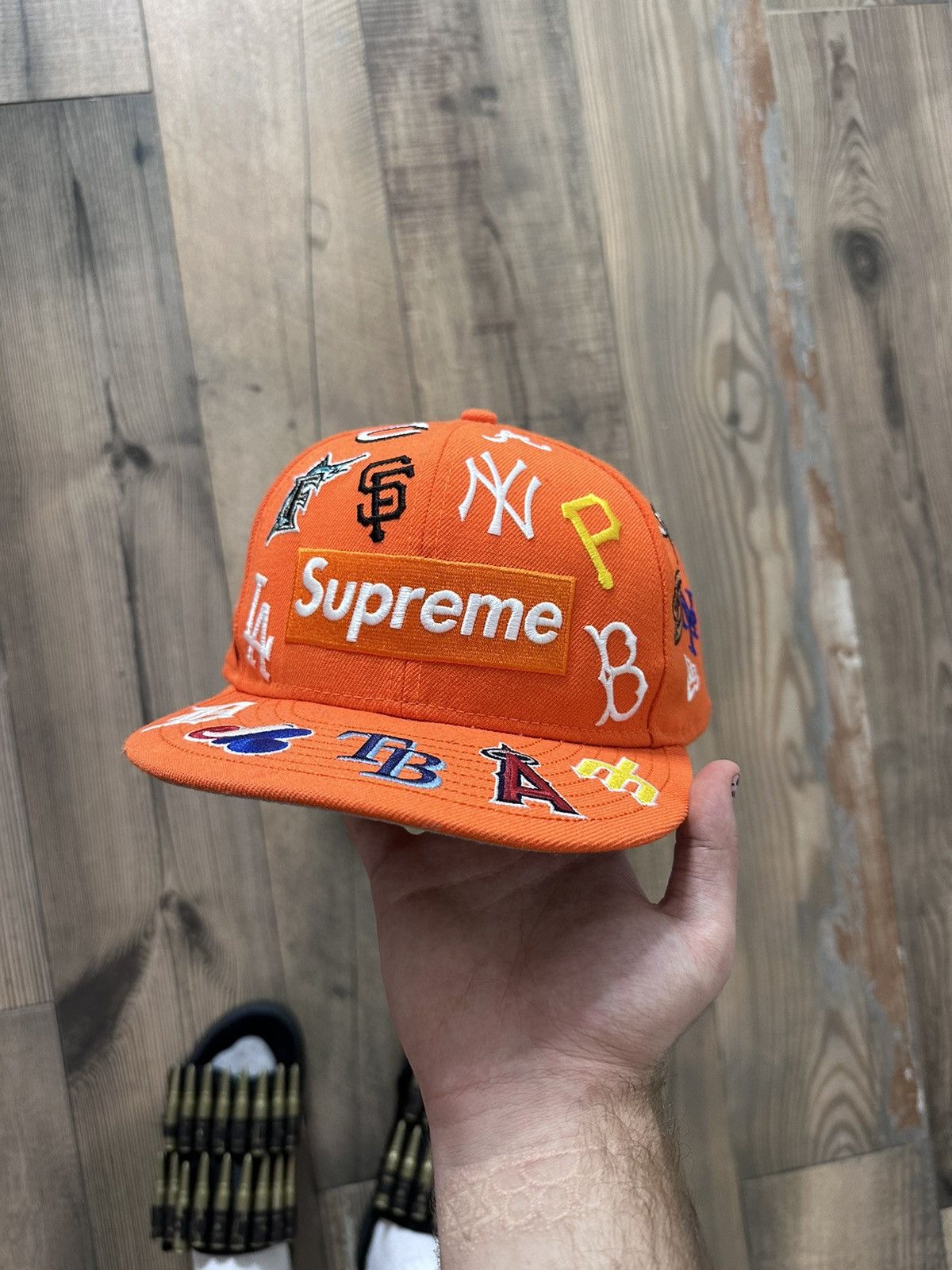 MLB × New Era × Supreme Supreme MLB logo fitted hat | Grailed