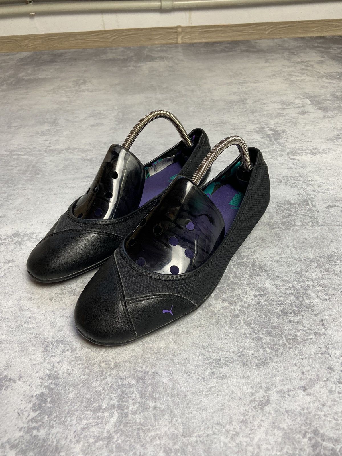 Archival Clothing × Puma × Vintage RARE Puma Cyber 90s Y2K Japanese Cutout Leather Ballet Flats ...