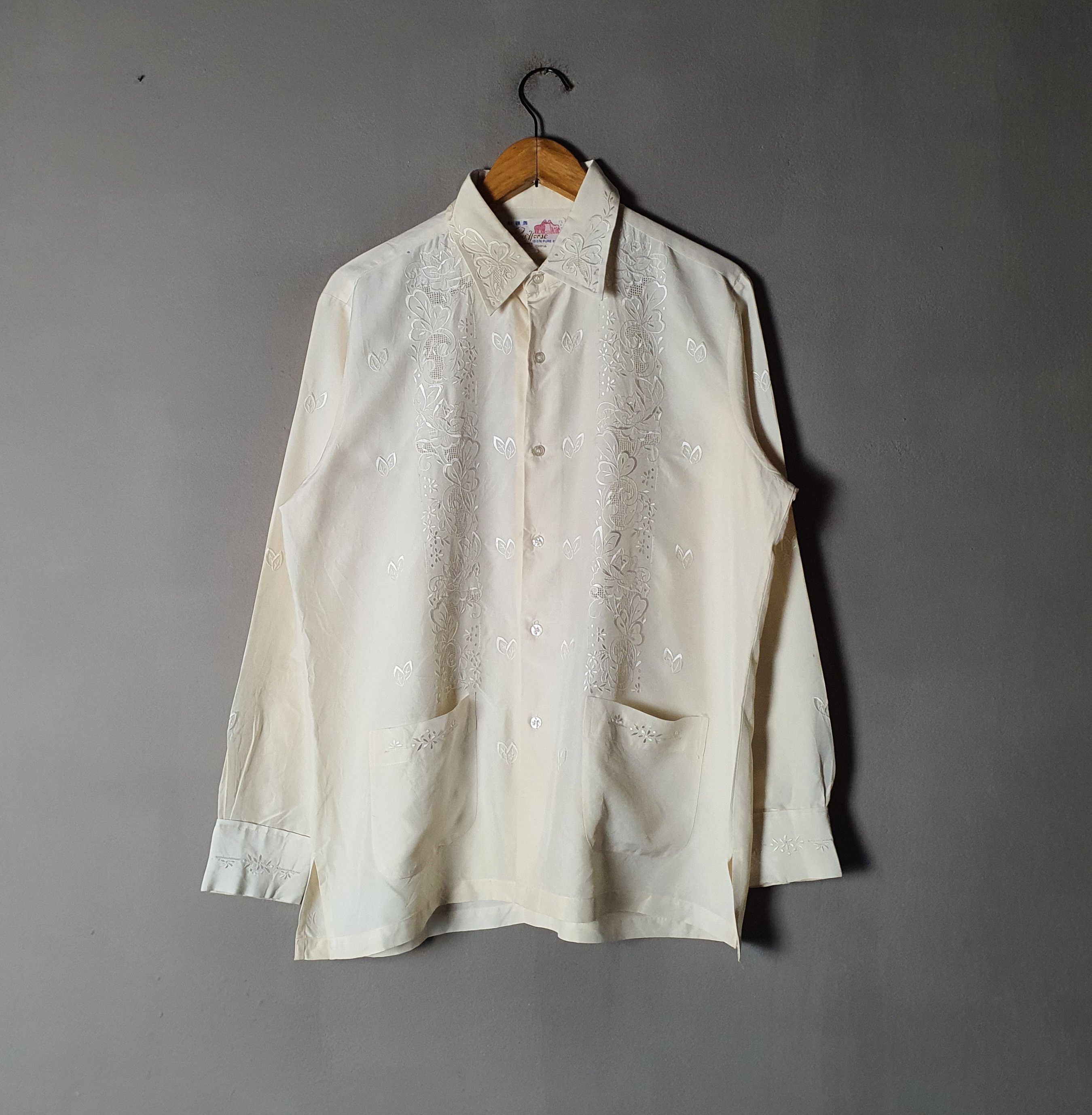 Vintage Double Red Horse button up Pure Silk shirt size L | Grailed
