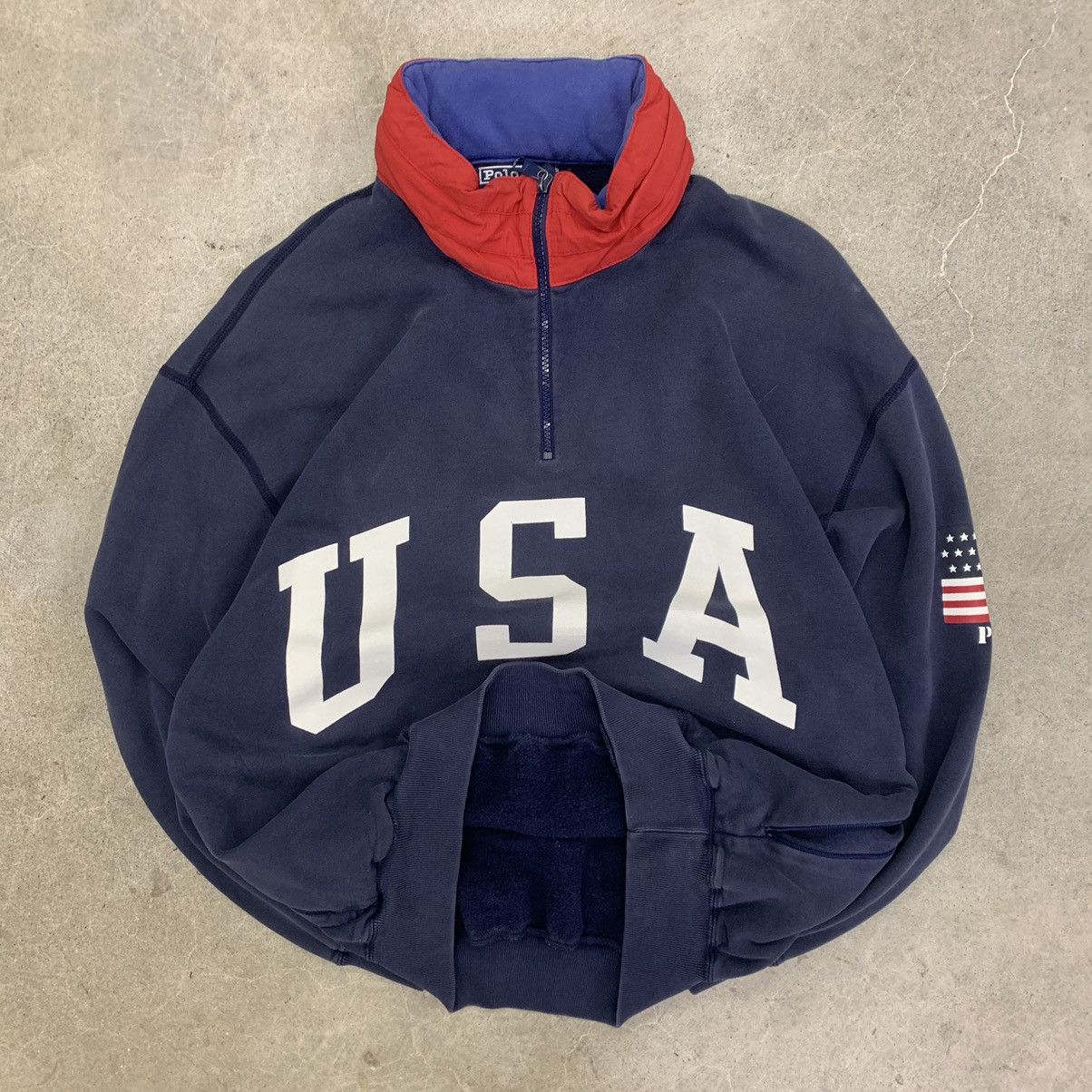 Polo Ralph Lauren Polo RL vintage USA pullover quarter zip packable ...