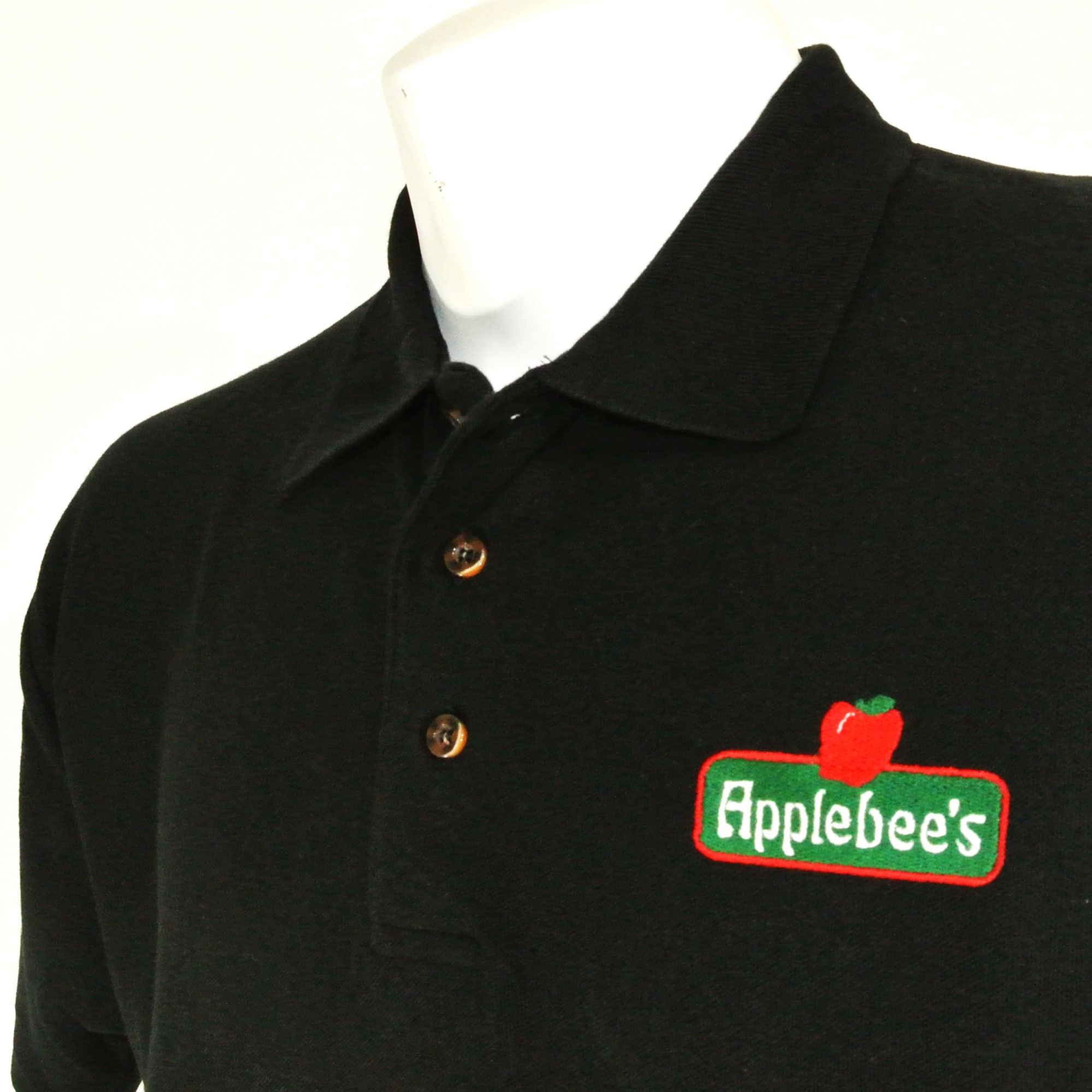 Other APPLEBEE'S Vintage Employee Uniform Black Polo Shirt | Grailed