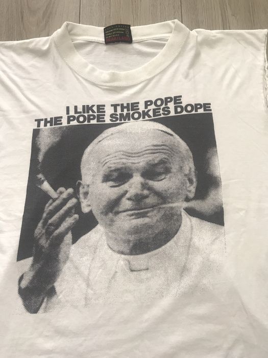 Vintage Vintage 90’s I Like The Pop, The Pope Smokes Dope Tee Eminem ...