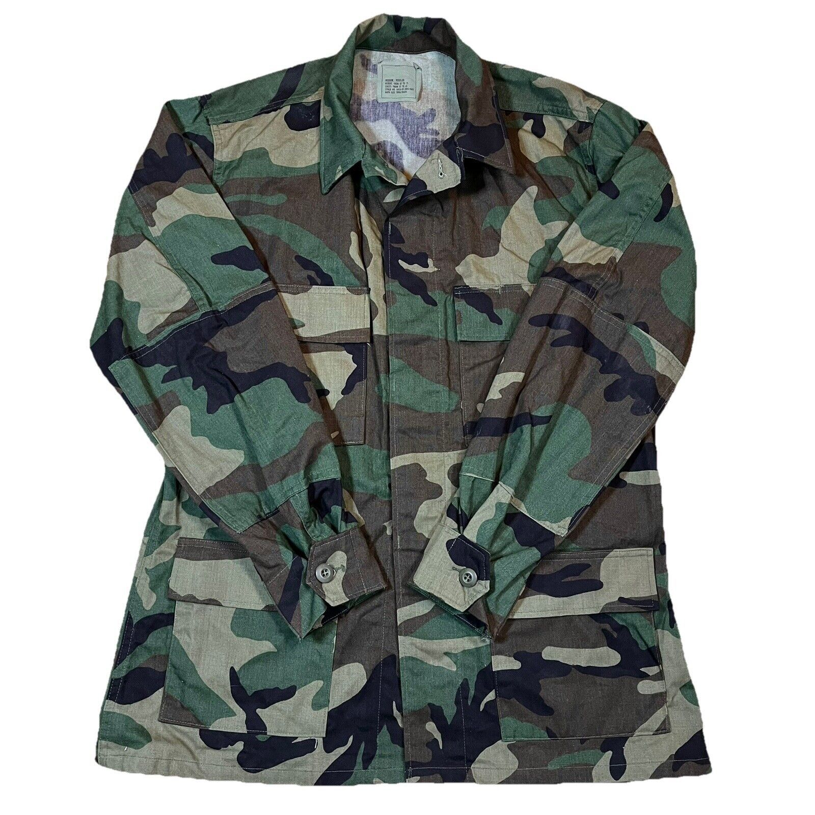 Military × Vintage US Army 1998 BDU Field Jacket Shirt Woodland Camo ...
