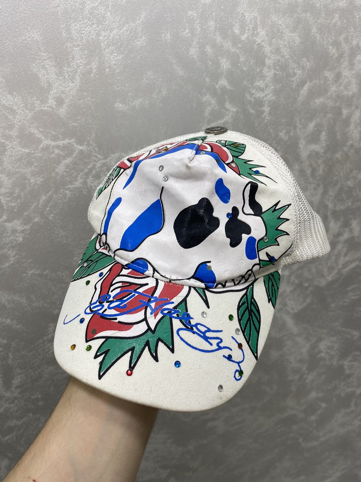 Christian Audigier Vintage Ed Hardy Christian Aguilera Baseball Hat Cap ...