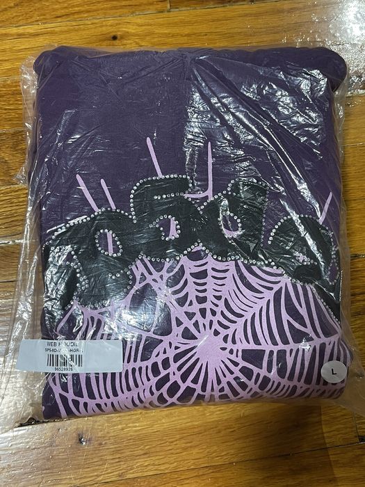 Young Thug Sp5der Purple Rhinestone Hoodie Large | Grailed