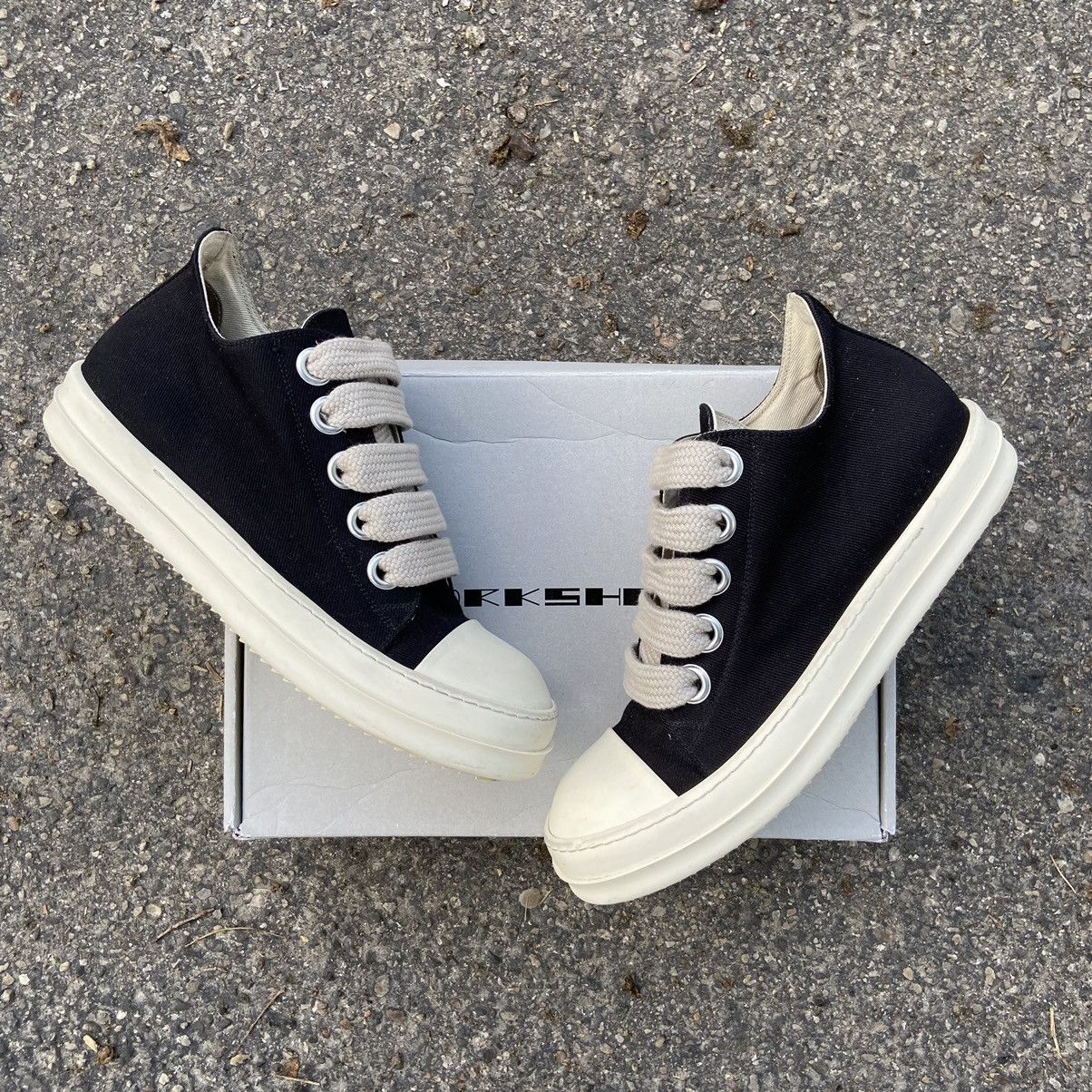 Rick Owens × Rick Owens Drkshdw Rick Owens Jumbo Lace Ramones Low - 45 ...