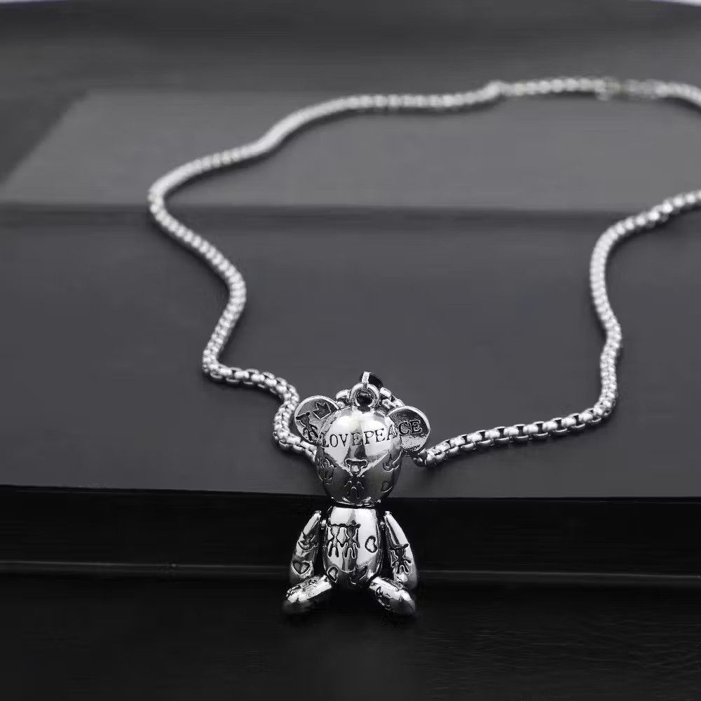 Vintage Violent Bear Pendant Necklace Hip Hip chain | Grailed