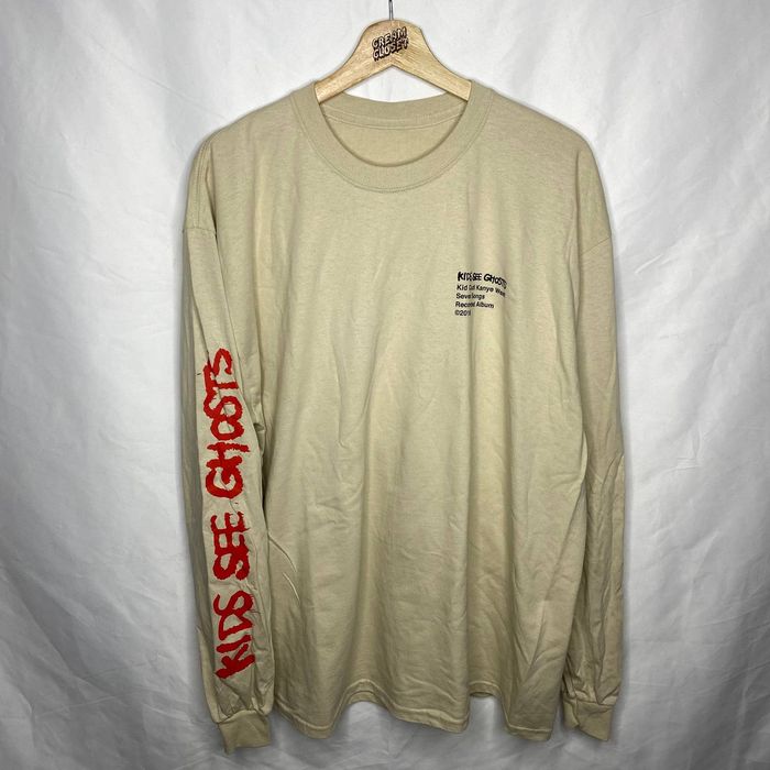 Kanye West Virgil Murakami Kids See Ghosts Tour Merch Longsleeve Tee XL ...