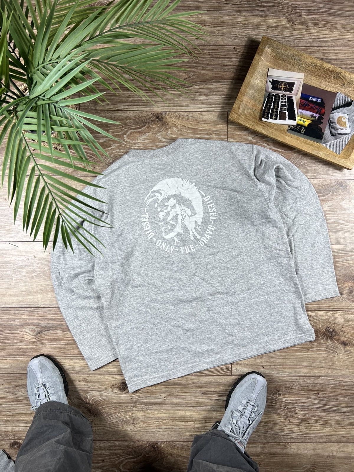 Diesel 🦾 VINTAGE 80’S DIESEL PUNK FACE AVANT GARDE RETRO CREWNECK | Grailed