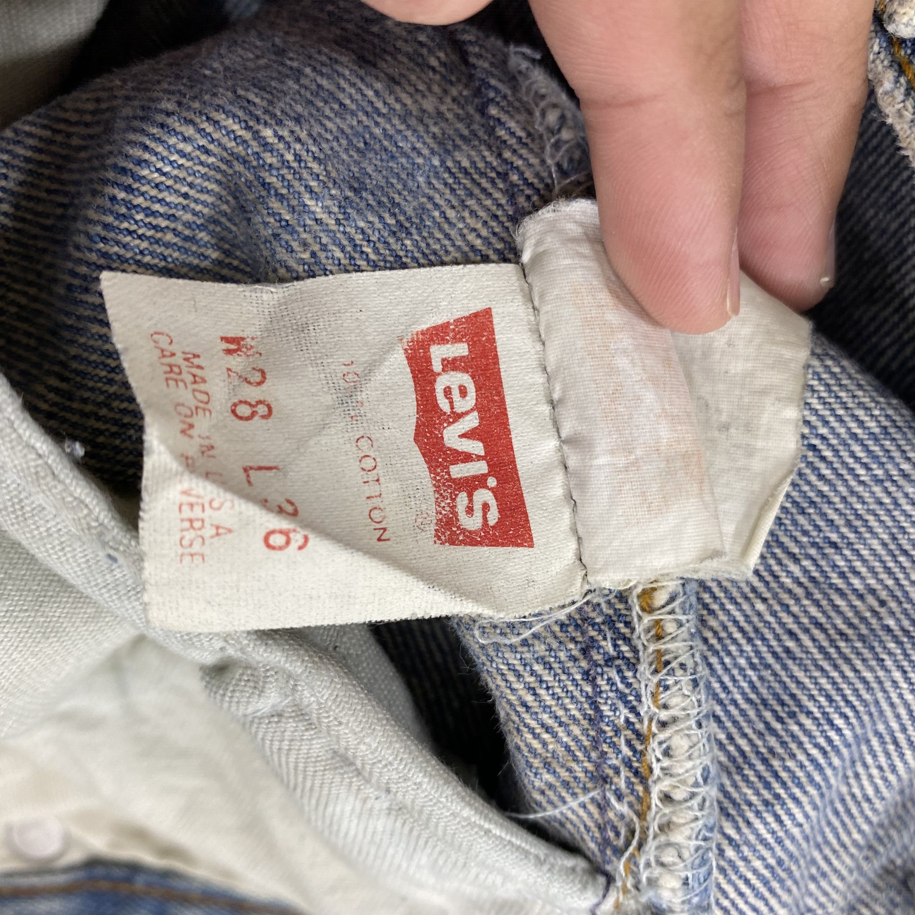 Levi's Vintage Levi's Button Fly Jeans - Distressed Light-JN4036 | Grailed